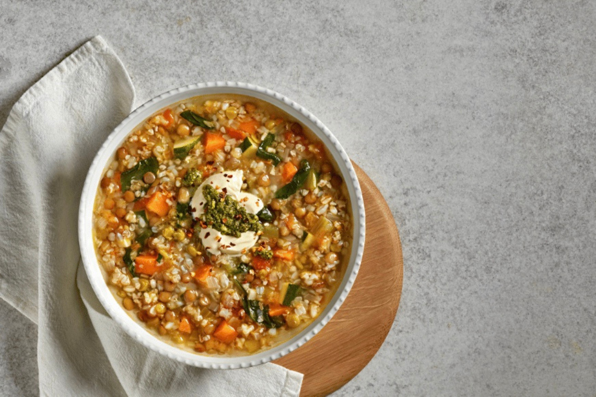 Ancient Grain Hearty Soup with Strucket Teenie