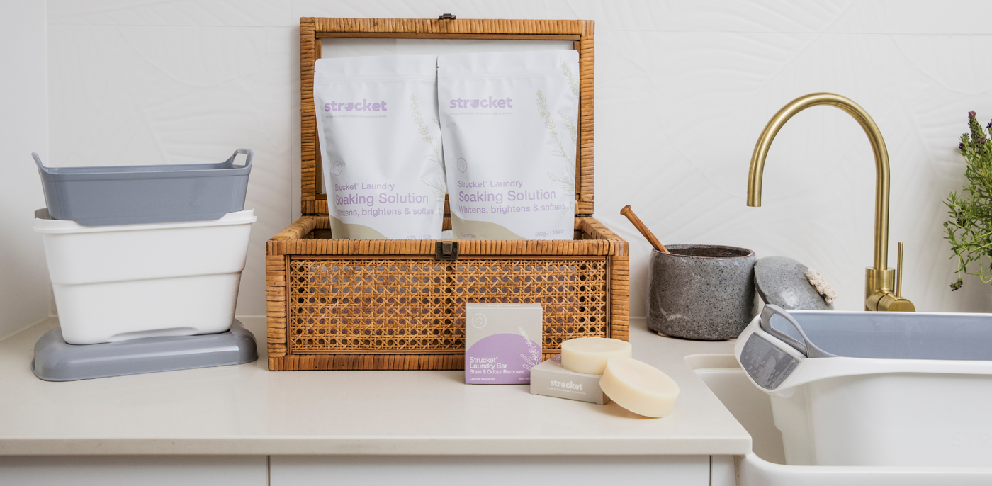 Laundry Soaking Wash Bucket with Strainer - Strucket