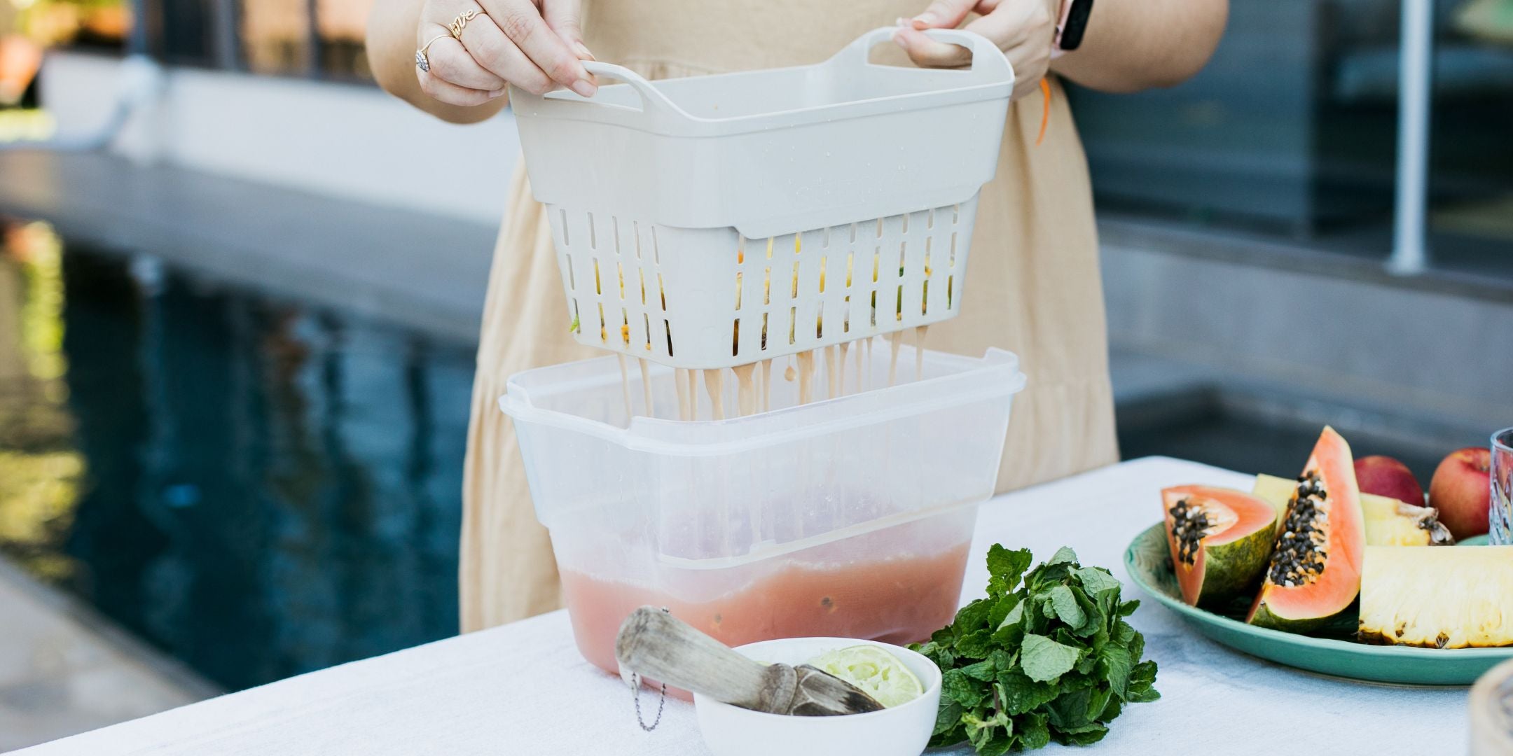 Strucket: Laundry Soaking Bucket | Strainer Draining Bucket